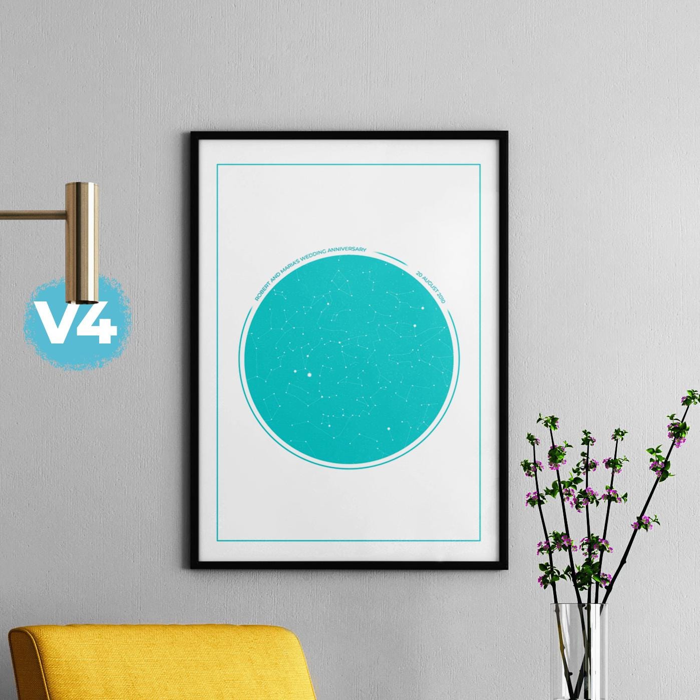 Star Map, Custom Star Map, Constellation Map, Map Printing, Night Sky ...