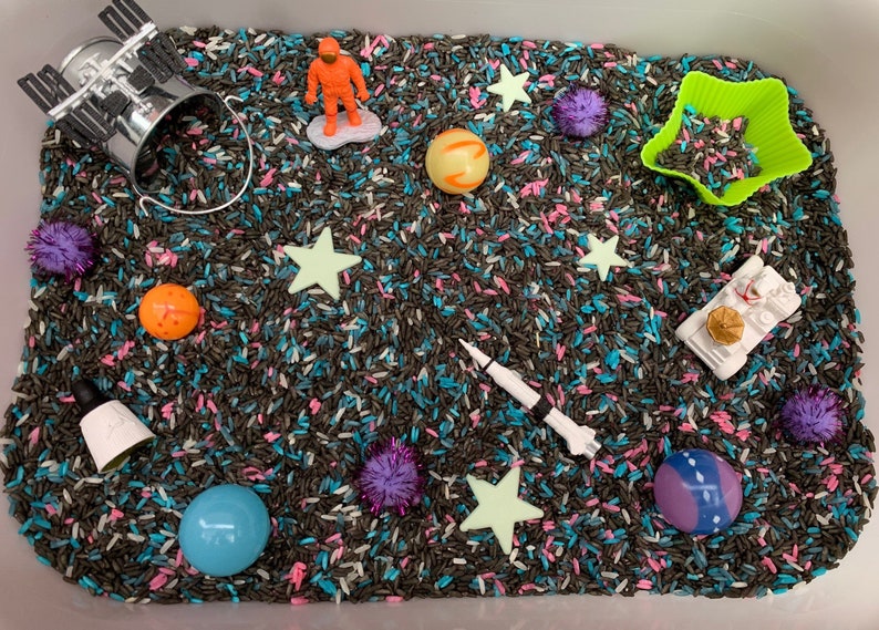 Outer Space sensory bin kit | Etsy