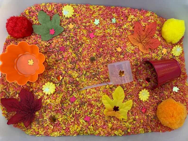Autumn Fall Leaves Sensory Bin Kit - Etsy