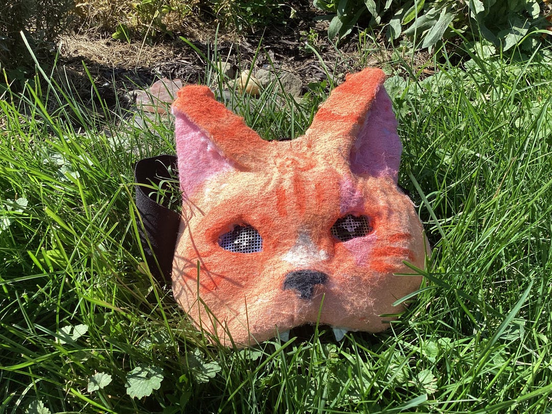 Handmade MQ-HQ Flame Point Siamese Paper Mask for Quadrobists and ...