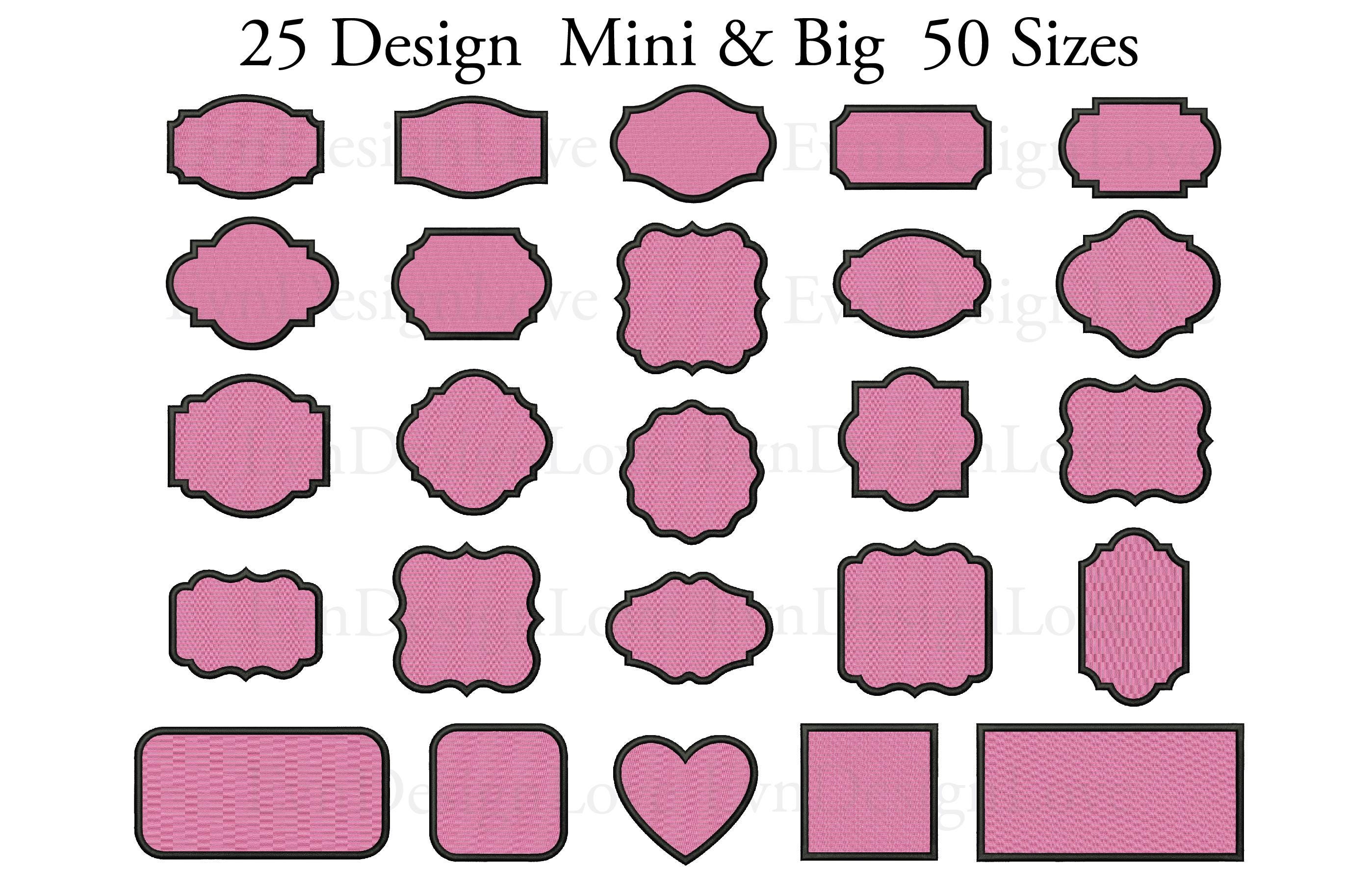 Set Patch Frames Embroidery, Set Mini Patch Frames Embroidery, Set ...
