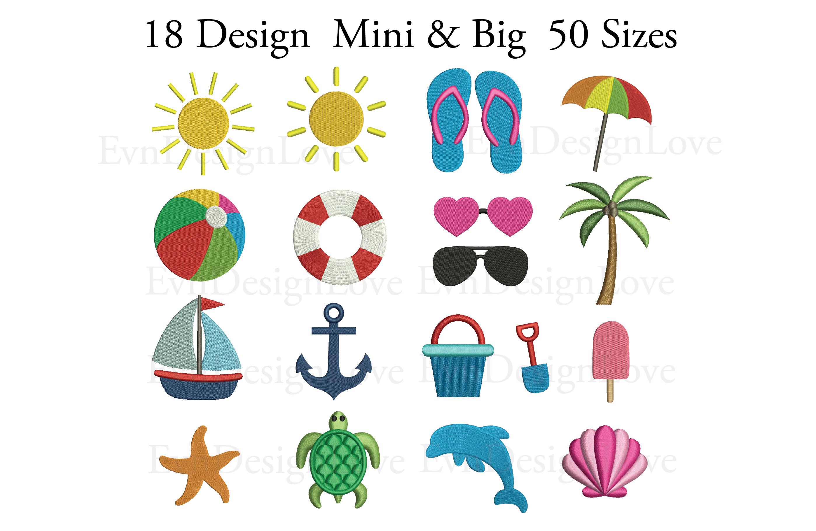 Set Mini Summer Embroidery, Set Mini Bundle Summer Embroidery, Set Mini ...