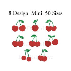 Set Mini Cherry Embroidery, Set Cherry Embroidery, Mini Cherry Machine ...