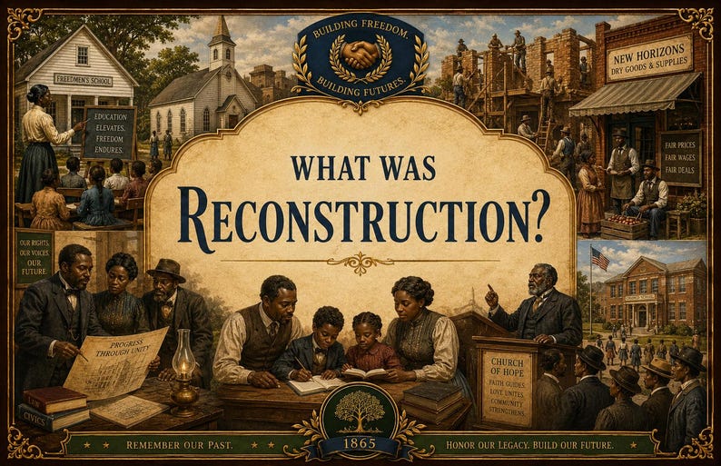 Black Towns & Reconstruction Educational Bundle, Homeschool Activities ...