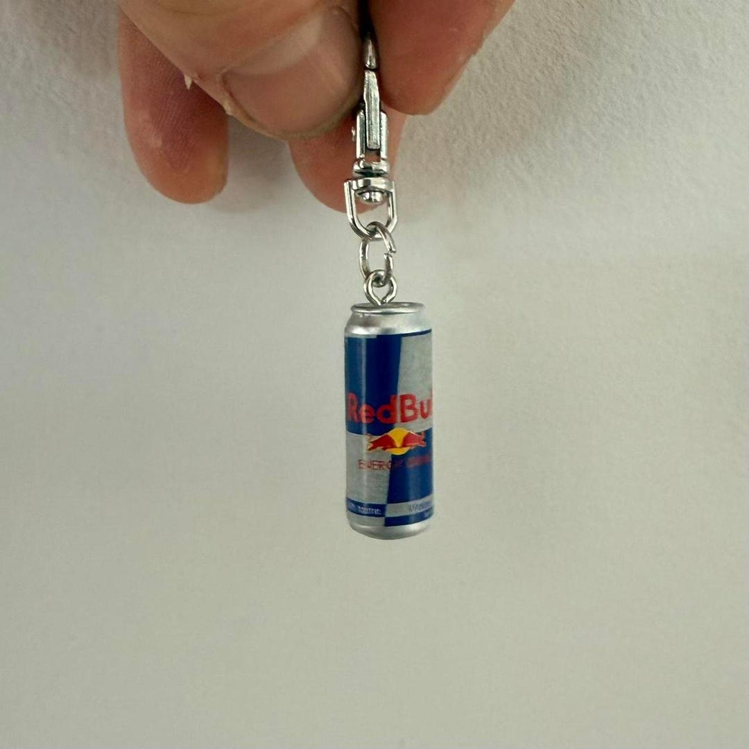 Red Bull Can Keychain Keychain - Etsy