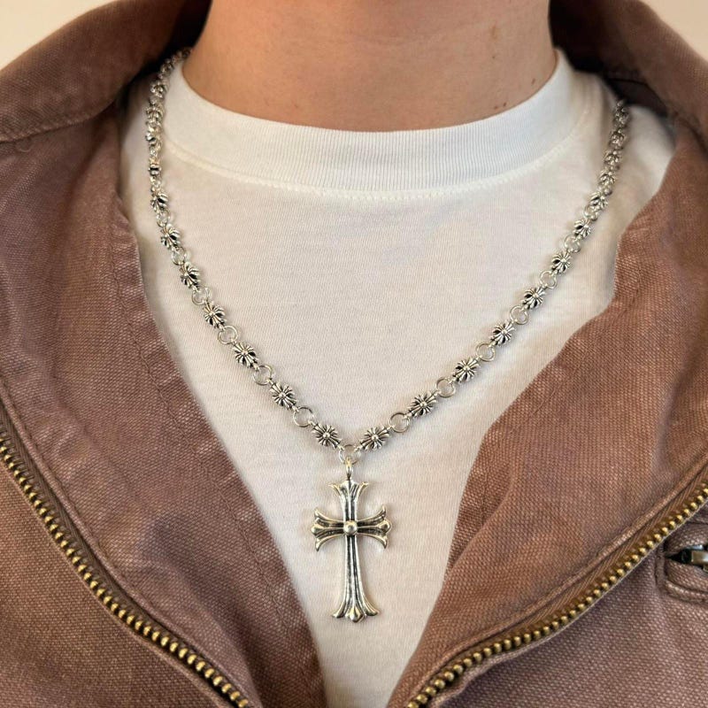 Y2k Cross Chains - Etsy