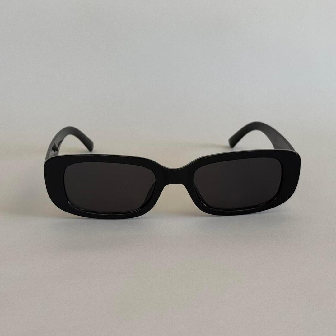 Y2K Clout Goggles – Black Rounded Frame Sunglasses, Unisex, Brand New ...