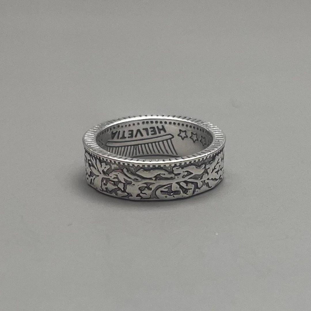 Vintage Silver Quarter Ring - Etsy