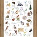Printable Woodland Nature Alphabet Picture | Abcs | Nursery Decor - Etsy
