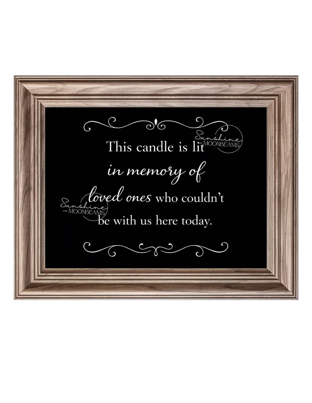 Memorial Candle Wedding Sign Printable | in Loving Memory Remembrance ...