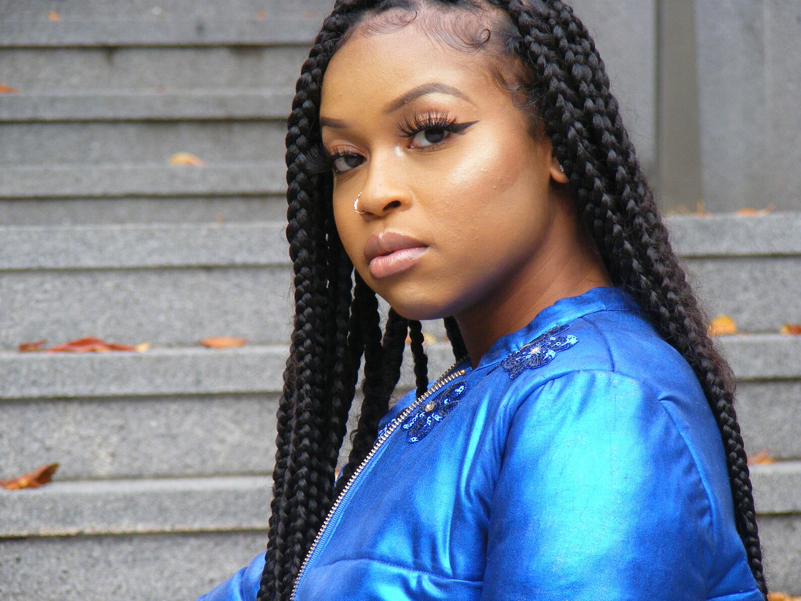 Blue Bubble Coat, Blue Bubble Jacket, Bubble Jacket, Cropped Bubble ...