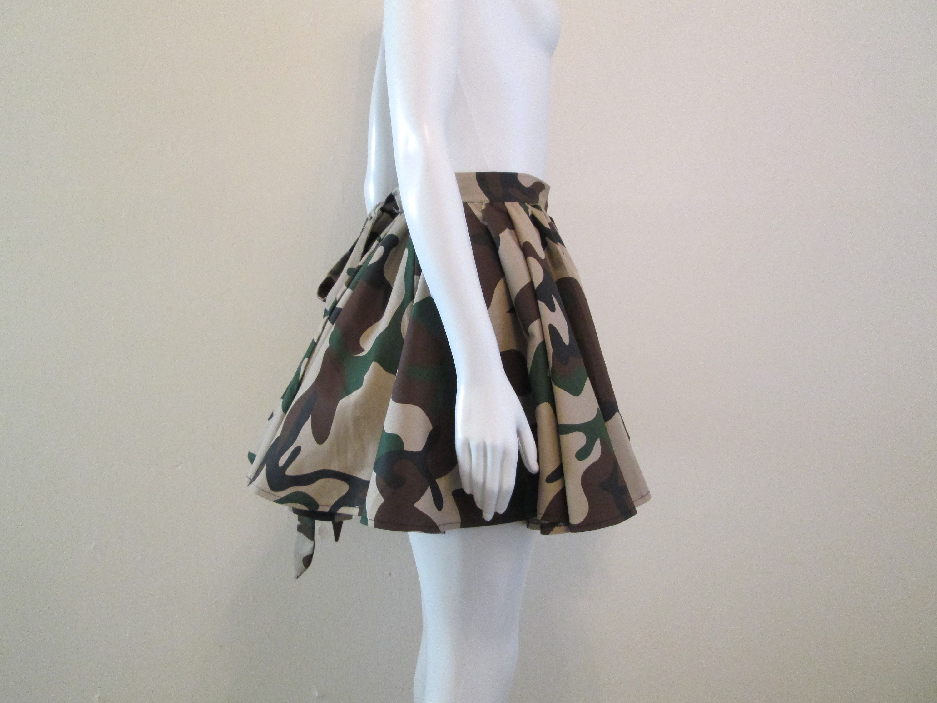 Army Fatigue Flare Skirt, Full Circle Skirt, Army Gift, Army Mom, Army ...