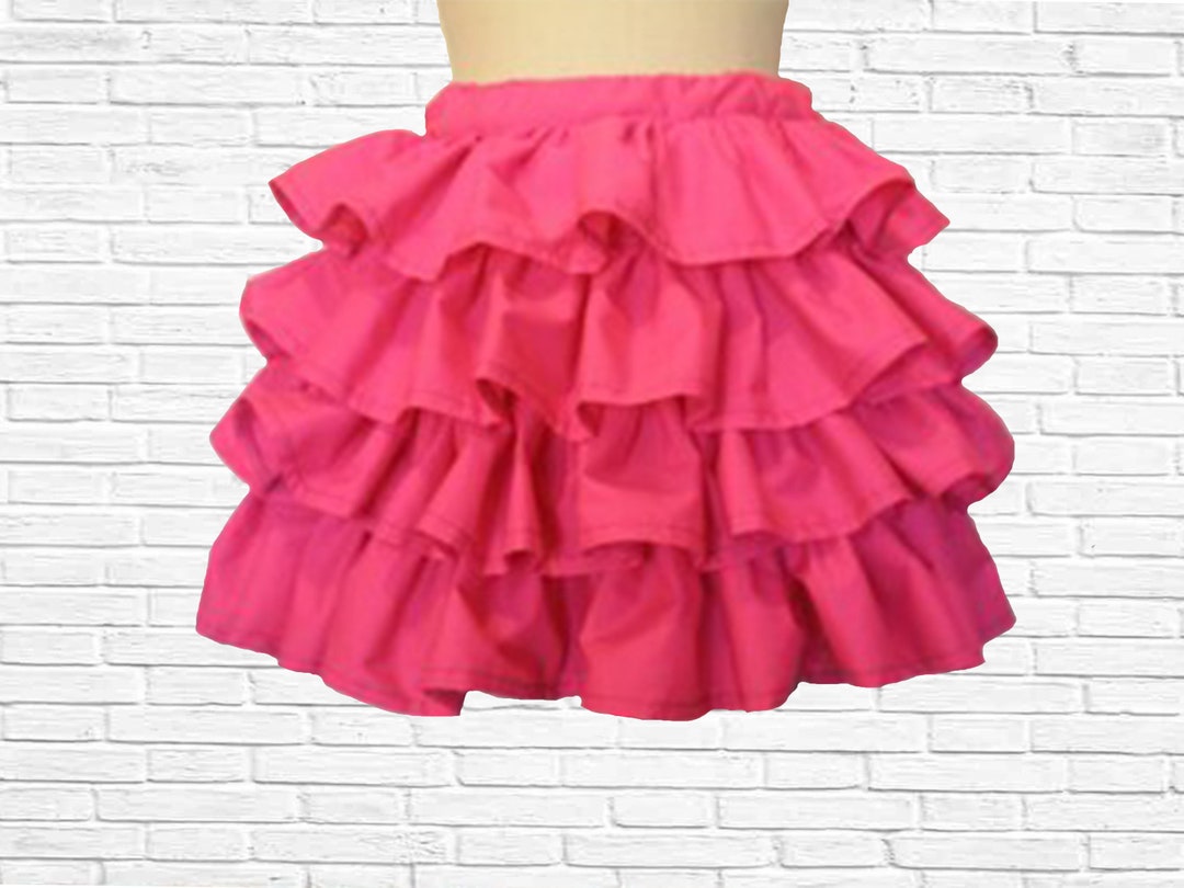 Tiered Ruffle Mini Skirt - Etsy