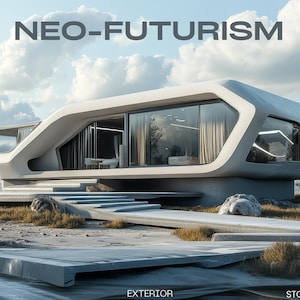 Architecture Stock Image Neo-futurism Style - Etsy