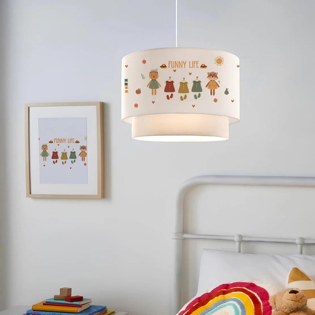 Funny Life Kids Room Pendant Light, Modern Ceiling Lamp for Children's ...