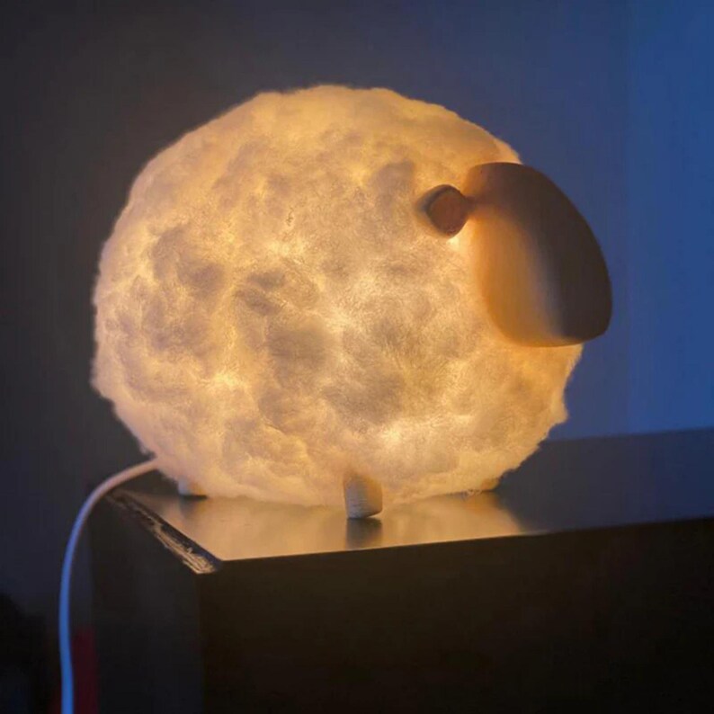 Cute Lamb Night Light, Soft LED Sheep Lamp for Kids, Nursery Night ...