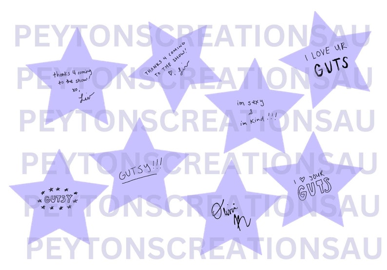 Guts Tour Confetti Png INSTANT DOWNLOAD - Etsy