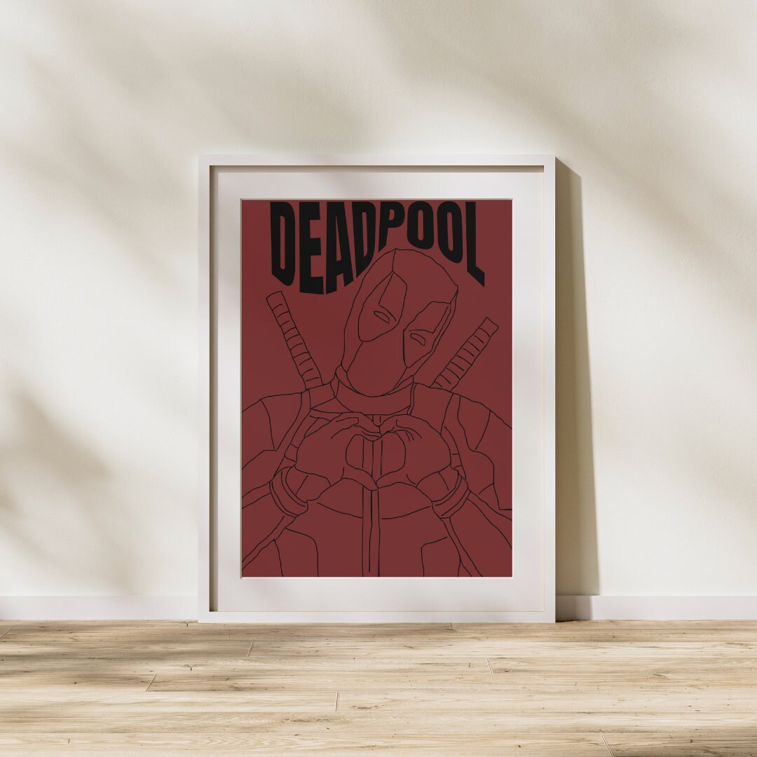 DIGITAL. DEADPOOL Poster. Printable Wall Art. Digital Print Download ...
