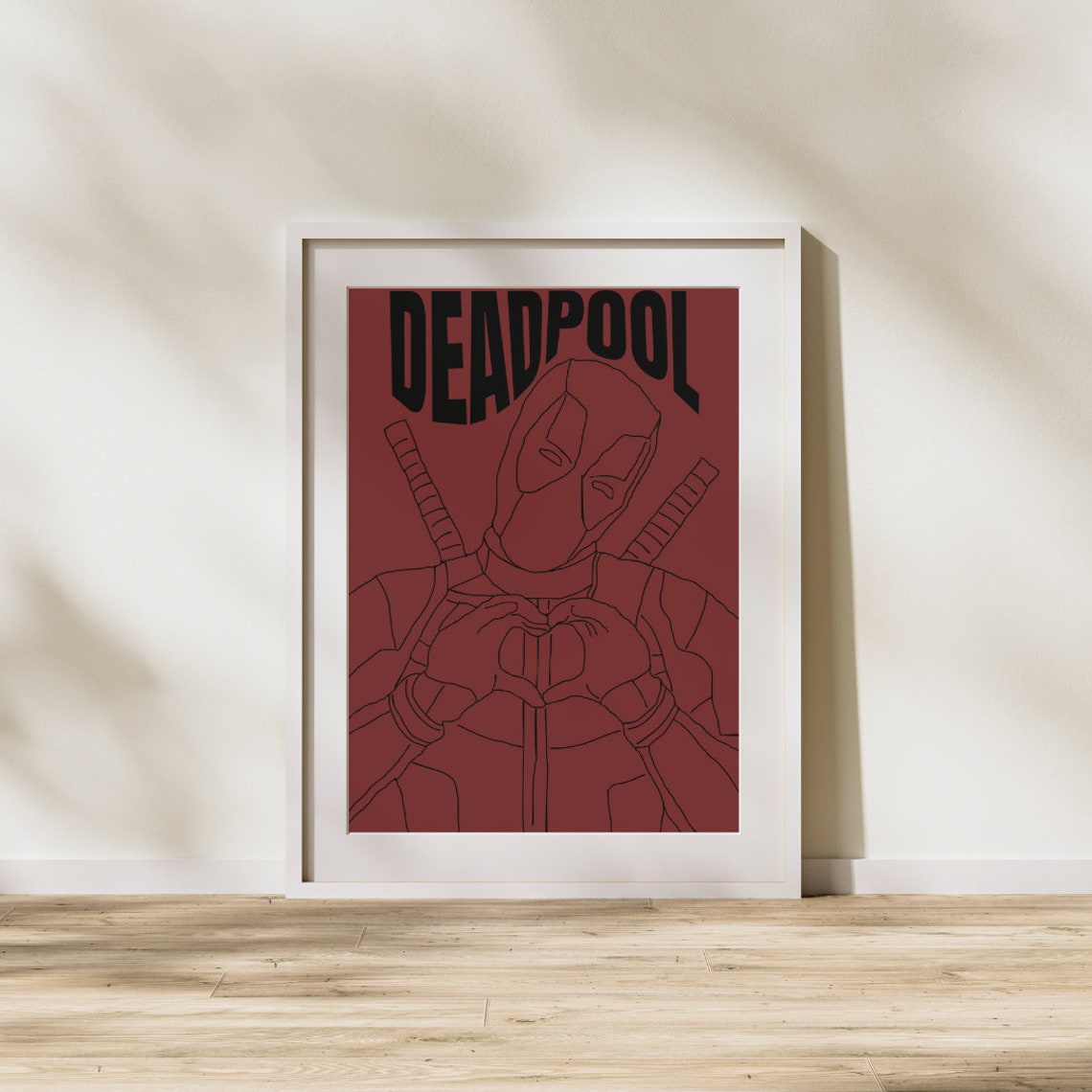 DIGITAL. DEADPOOL Poster. Printable Wall Art. Digital Print Download ...