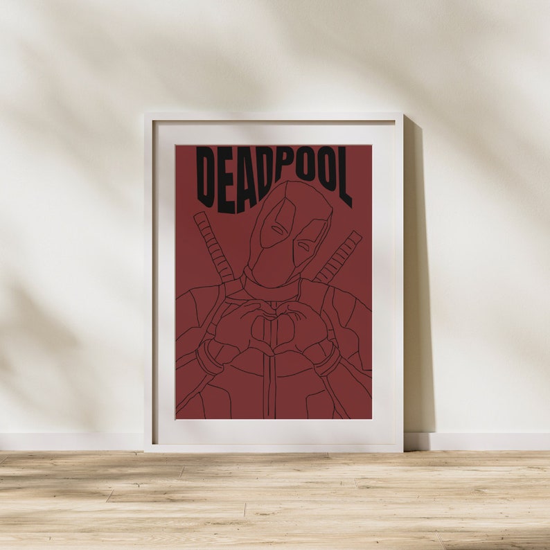 DIGITAL. DEADPOOL Poster. Printable Wall Art. Digital Print Download ...