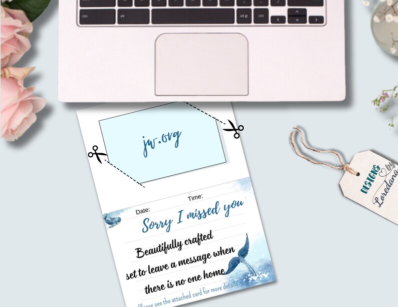 JW 'sorry I Missed You' Note & Card Holder 12 Under the Sea themed ...