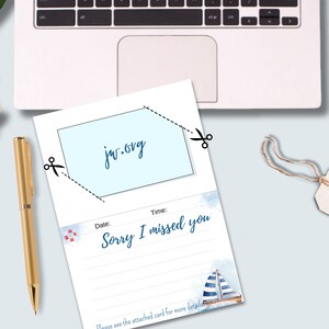 JW 'sorry I Missed You' Note & Card Holder 12 Under the Sea themed ...