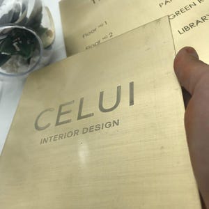 Custom Brass Plaques Handmade — Etched Embossed Metal Nameplate for ...