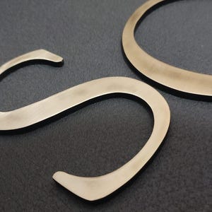 Brushed Brass Letters - Unlacquered Cast Brass Letters - Antique Aged ...