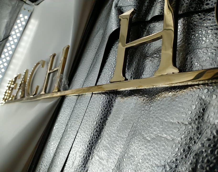 Polished Brass Letters - Solid Brass Letters - Polished Cast Brass ...