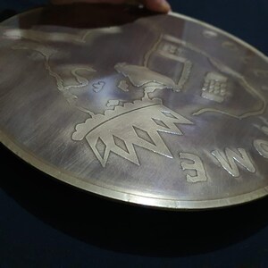 Custom Brass Plaques Handmade — Etched Embossed Metal Nameplate for ...