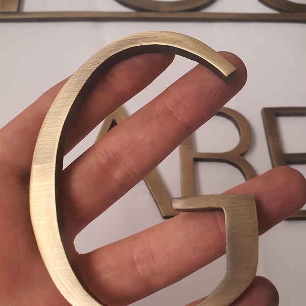 Cast Brass Letters - Etsy