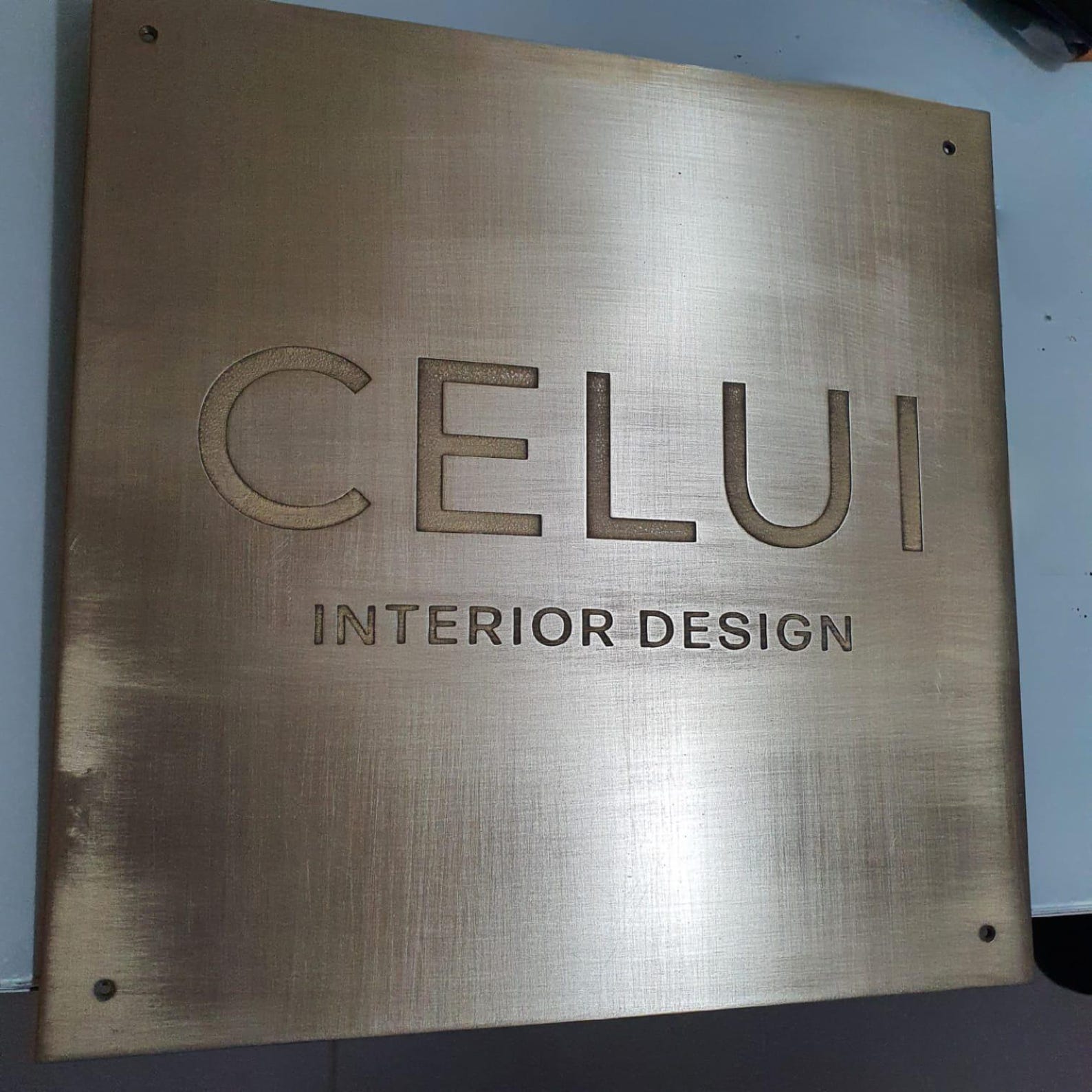 Custom Brass Plaque - Cast Brass Sign - Antique Brass Plaque - Brushed ...