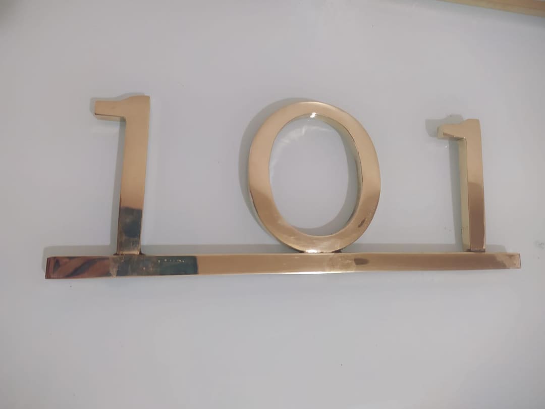 Custom Brass Letters With Underline - Antique, Brushed, or Polished - Etsy