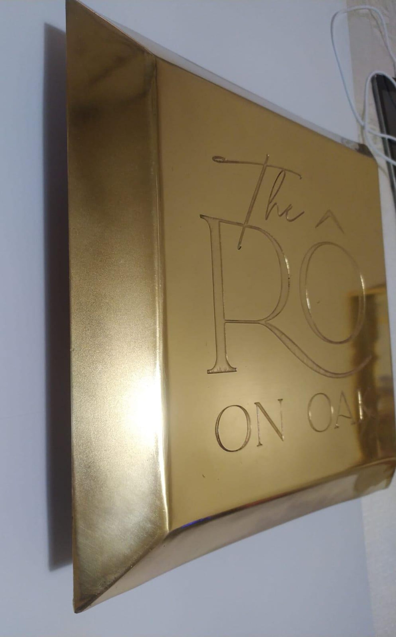 Custom Handmade Brass Plaque: Engraved or Embossed Sign - Etsy