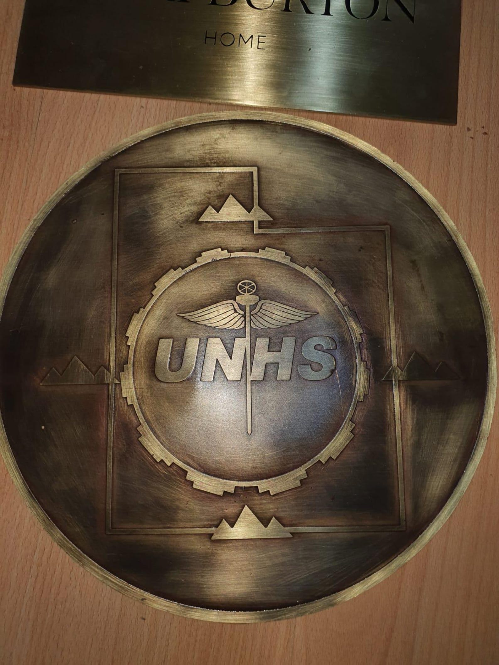 Custom Brass Plaque - Cast Brass Sign - Antique Brass Plaque - Brushed ...