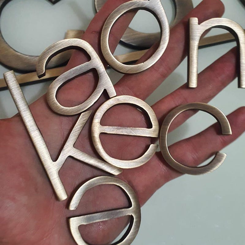 Cast Brass Letters - Etsy