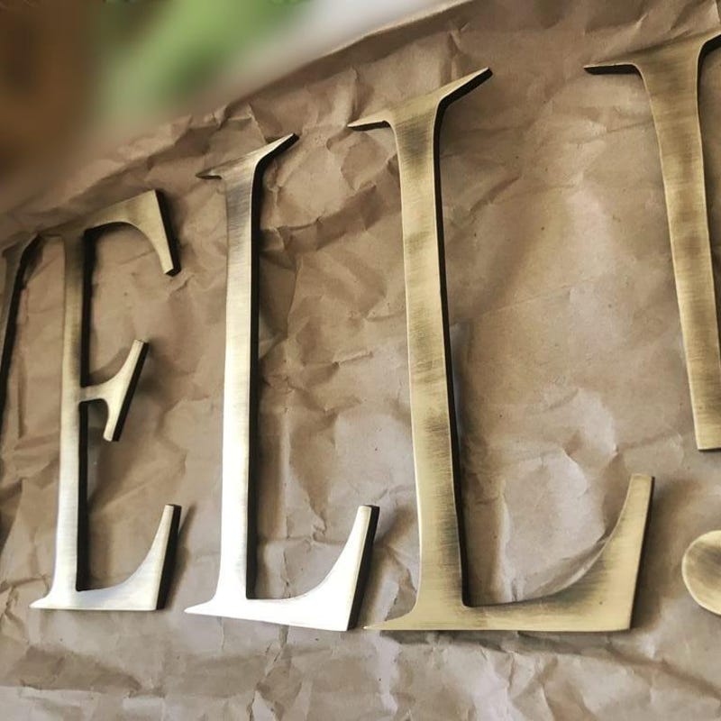 Cast Brass Letters - Etsy