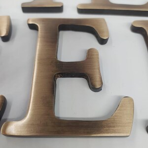 Solid Cast Brass Letters: Unlacquered, Polished, or Aged - Etsy