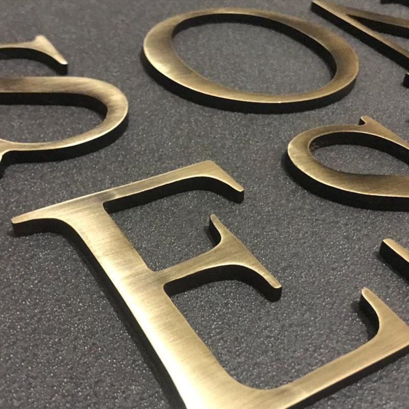 Cast Brass Letters - Etsy