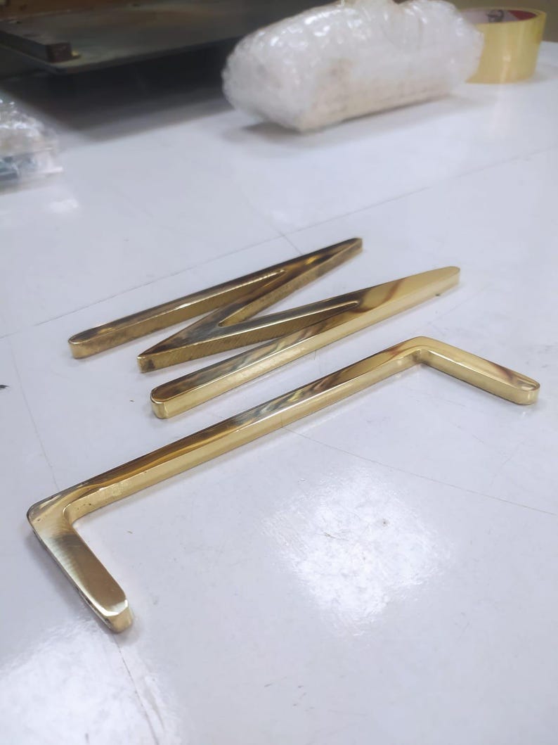 Polished Brass Letters - Solid Brass Letters - Polished Cast Brass ...
