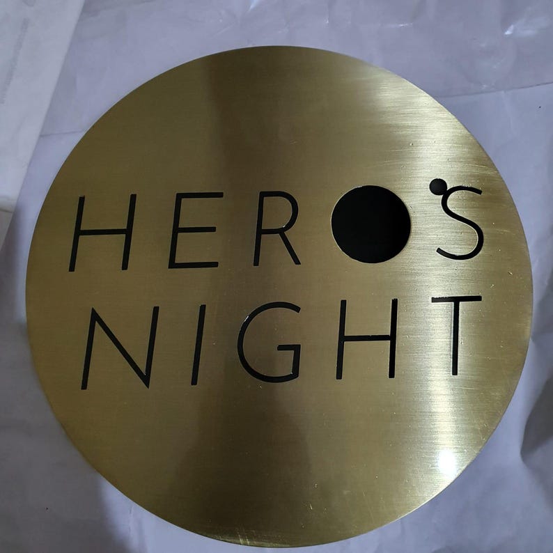 Custom Brass Plaque - Cast Brass Sign - Antique Brass Plaque - Brushed ...