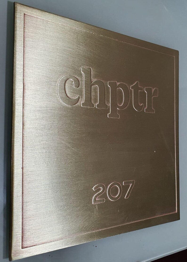 Custom Brass Plaque - Cast Brass Sign - Antique Brass Plaque - Brushed ...