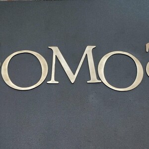 Solid Cast Brass Letters: Unlacquered, Polished, or Aged - Etsy