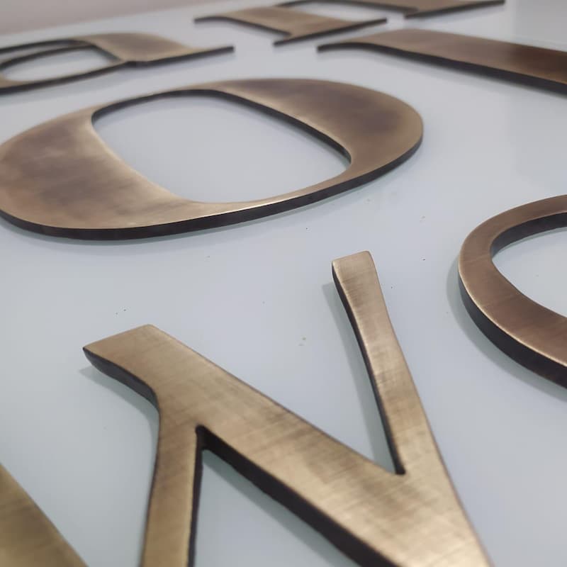 Cast Brass Letters - Etsy