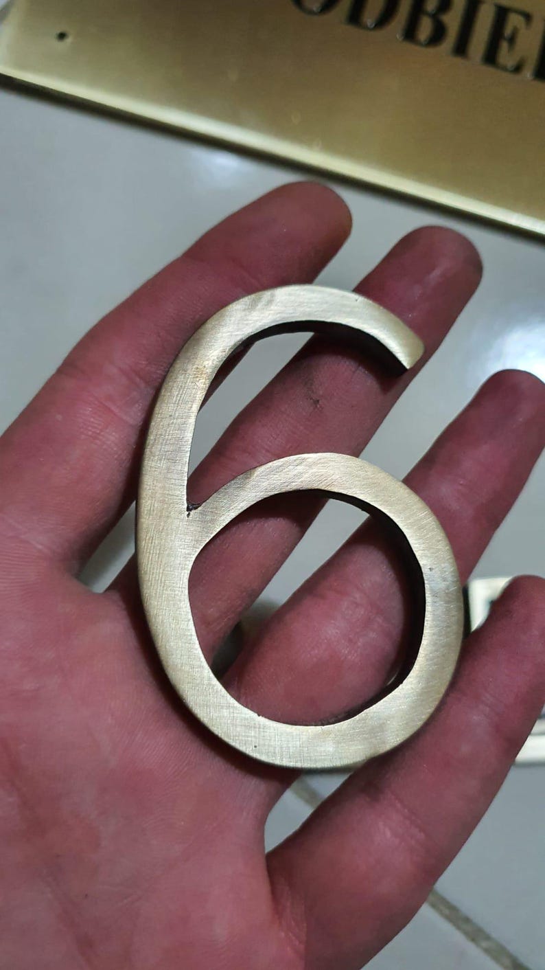 Brushed Brass Letters - Unlacquered Cast Brass Letters - Antique Aged ...