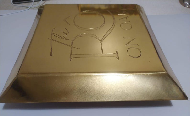 Custom Handmade Brass Plaque: Engraved or Embossed Sign - Etsy