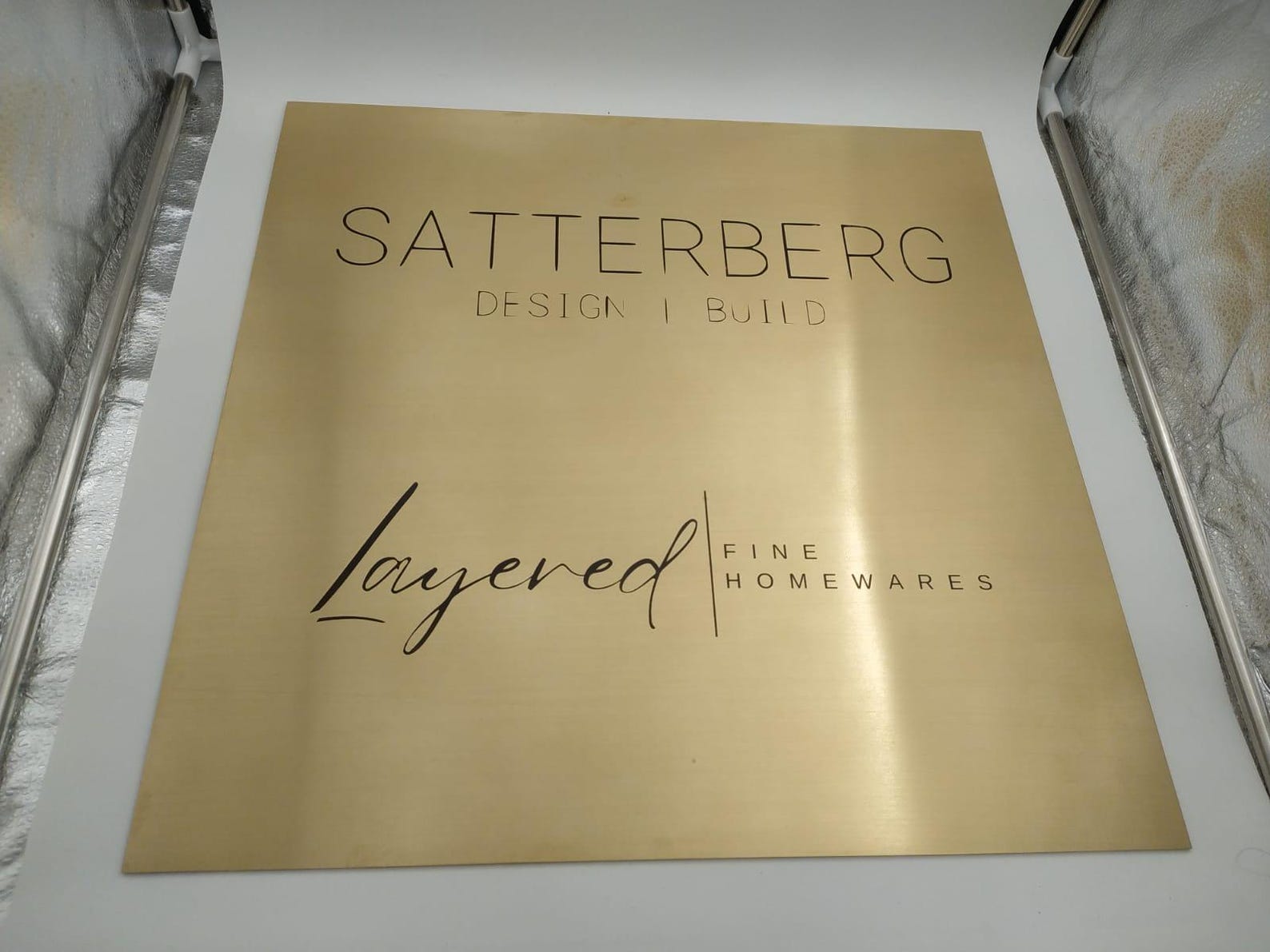 Custom Brass Plaques Handmade — Etched Embossed Metal Nameplate for ...