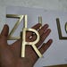 Custom Solid Cast Brass Letters: Unlacquered, Polished, or Aged - Etsy