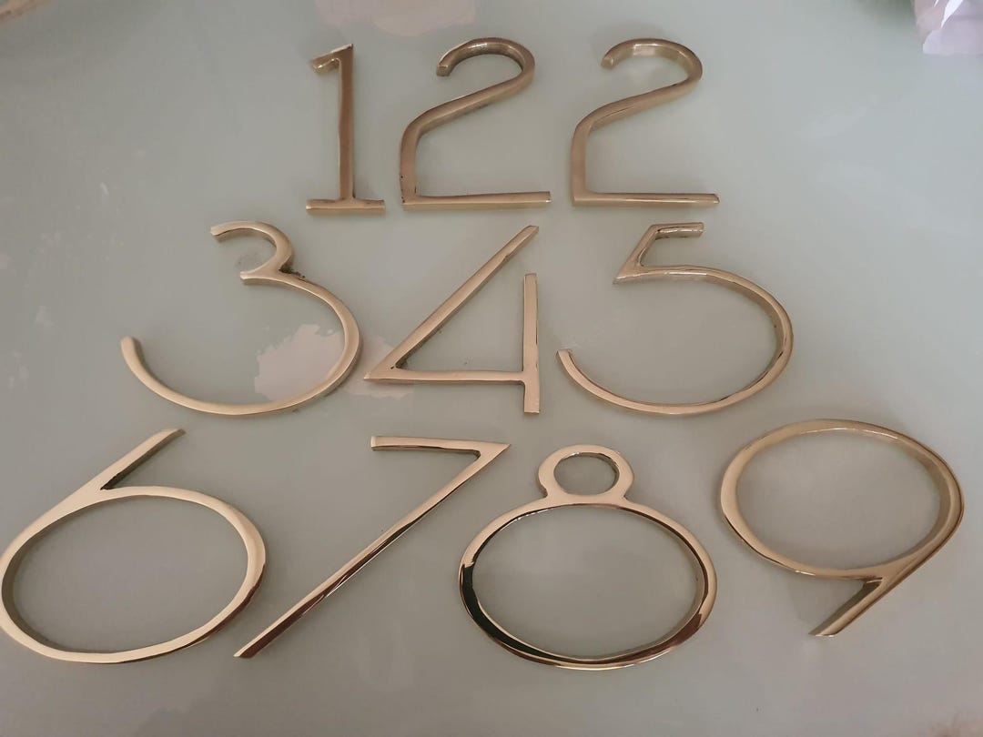 Polished Brass Letters - Solid Brass Letters - Polished Cast Brass ...
