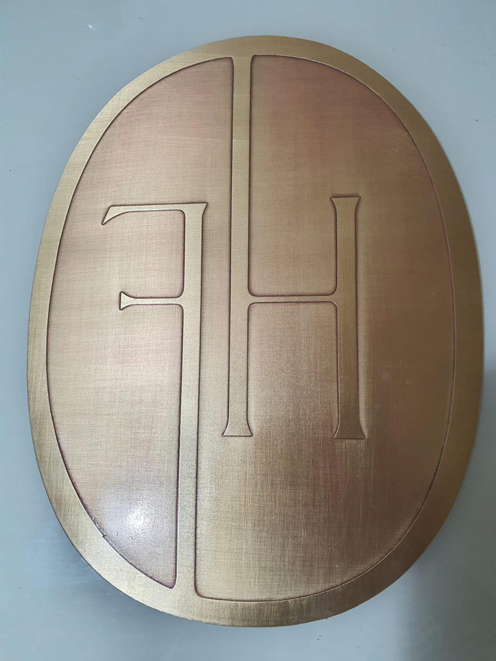 Custom Brass Plaques Handmade — Etched Embossed Metal Nameplate for ...
